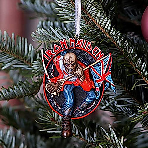Nemesis Now Iron Maiden Trooper Hanging Ornament 8.5cm, Resin, Red, Officially Licensed Iron Maiden Merchandise, Eddie Iron Maiden Giftware, Cast in The Finest Resin, Expertly Hand-Painted