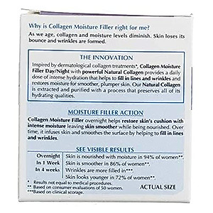 L'Oreal Paris Collagen Moisture Filler Day/Night Cream, 1.7 Ounce (Pack of 2)