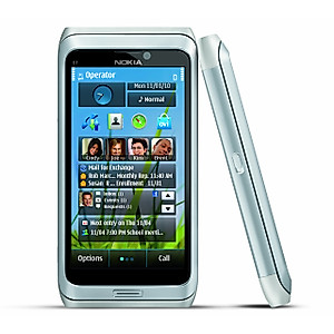 Nokia E7-00 Unlocked GSM Phone with Touchscreen, QWERTY Keyboard, Easy E-mail Setup, GPS Navigation, 8 MP Camera--U.S. Version with Warranty (Silver)