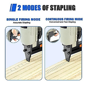 Woodpecker N7116S Pneumatic Continuous Firing Upholstery Stapler, 22 Gauge 71 Series 3/8-inch Crown Staple Gun Fits 3/16-inch to 5/8-inch Length Staples
