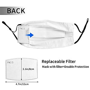 VVGETE Flag Of Aruba 3 Pcs Reusable Couple Face Masks With 6 Filters, Fashion Balaclava Washable Adjustable Ear Hooks Soft Breathable Outdoor Dust-Proof & Wind-Proof Face Mask