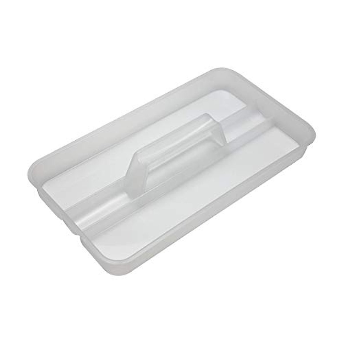 BangQiao Multipurpsoe Plastic Art Craft Storage Container Box Case with Handle and Removable Tray, Clear&Gray