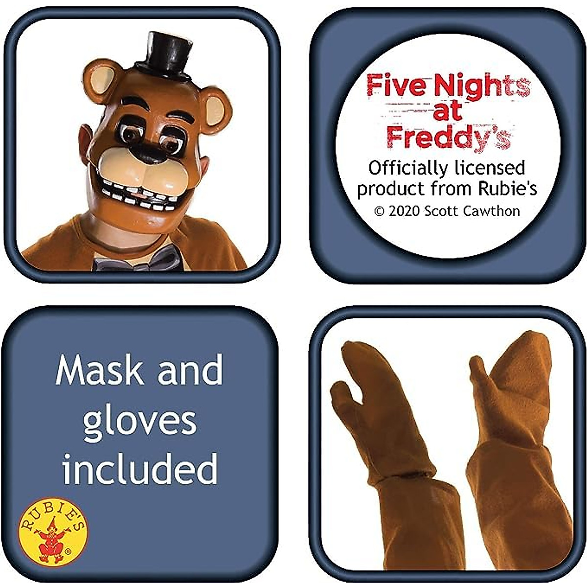 Rubie's Five Nights Child's Value-Priced at Freddy's Freddy Costume, Medium, Brown