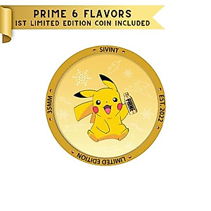 NEW FLAVOR! Prime Hydration Drink Variety Pack - 16.9 fl oz (7 Pack) Packaged by Sivint + 1ST LIMITED EDITION COIN