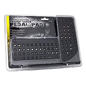 Bully BBS-2101 Black Bull Series Powder Coated Aluminum Universal Fit Truck Pedal Pad for Trucks from Chevy (Chevrolet), Ford, Toyota, GMC, Dodge RAM, Jeep