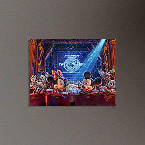 Thomas Kinkade Disney 90 Years of Mickey 8" x 10" Gallery Wrapped Canvas Art | Canvas Wall Art | Certificate of Authenticity Included