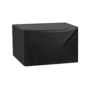 QWORK Universal Planer Dust Cover, Table Saw Cover, Miter Saw Cover, Protect Against Sawdust and Wood Chips, 28.3" x 24.4" x 19.6", Black, Fits Most Planer, Bench Drill Press