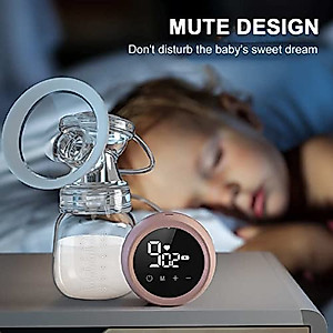 Electric Breast Pump with 10 Breastmilk Storage Bags， All-in-one Automatic Electric Breast Pump Painless Breast Massager，3 Modes, 9 Levels,Portable Breast Pump Strong Suction Power, Quiet, Pain Free