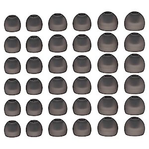 ASHATA 36Pcs Soft Silicone Earbuds Tips for in Ear Headphones, Noise Cancelling Eartips Eargels Earpads Earbud for Inner Hole from 4.5mm to 6.0mm in Ear Headphone Earphone