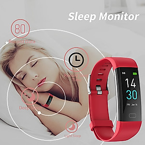 IP68 Fitness Tracker Blood Pressure Heat Rate Monitor Smart Watch Blood Oxygen Sleep Monitor Activity Tracker Pedometer Watch for Women Men