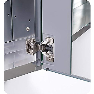 Fresca 60" Wide x 36" Tall Bathroom Medicine Cabinet w/Mirrors