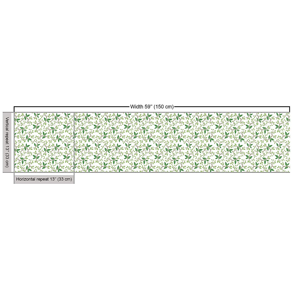 Ambesonne Leaf Fabric by The Yard, Ivy Patterns with Tiny Green Leaves Branches Creme Contemporary Illustration, Decorative Fabric for Upholstery and Home Accents, 1 Yard, Green Brown