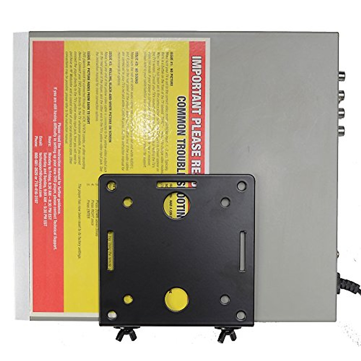 Videosecu Adjustable Small Device Wall-Mounted Bracket for Cable Box Digital TV Media Players Game Consoles MTC02B 1QJ