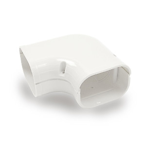 Jeacent 3"W 11.3Ft PVC AC Line Set Cover Kit Tubing Cover for Mini Split, Central Air Conditioner, Heat Pump