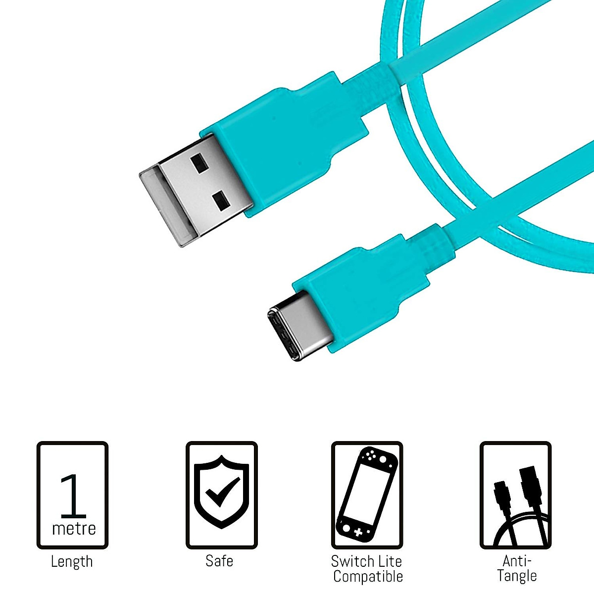 Orzly Switch Lite Accessories Bundle - Case & Screen Protector for Nintendo Switch Lite Console, USB Cable, Games Holder, Grip Case, Headphones, Thumb-Grip Pack & More (Gift Pack - Turquoise Blue)