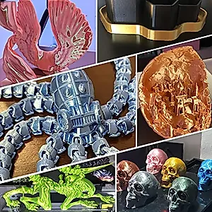 NAGA Shiny Silk PLA Filament, High Gloss Metal 3D Printer Filament, 1kg Spool(2.2lbs), Dimensional Accuracy +/- 0.02 mm, 1.75mm (Silk Gold)