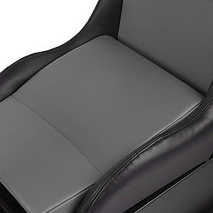 Racing Simulator Seat with Steering Wheel Support Durable Driving Seat (Black)