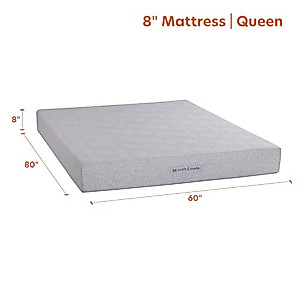 Craft & Trade 8-Inch Artistry Collection Hybrid Mattress, Bed-in-a-Box, CopperGel Cooling, Supportive Steel Coils, CertiPUR-US Certified, Queen, 100 Night Trial