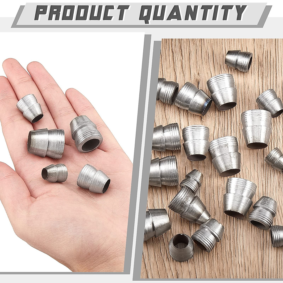 Safety Round Axe Handle Wedges Hammer Splitting Axe Wedge Hand Metal Wedge Round Steel Wedge for Axe Claw Hammer Sledge, Mauls Handle Wedge Kit (21 Pcs,0.31/ 0.39/ 0.43/ 0.51/0.63/0.71/ 0.75 Inch)