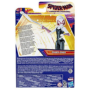 Marvel Spider-Man: Across The Spider-Verse Spider-Gwen Toy, 6-Inch-Scale Action Figure with Web Accessory, Toys for Kids Ages 4 and Up