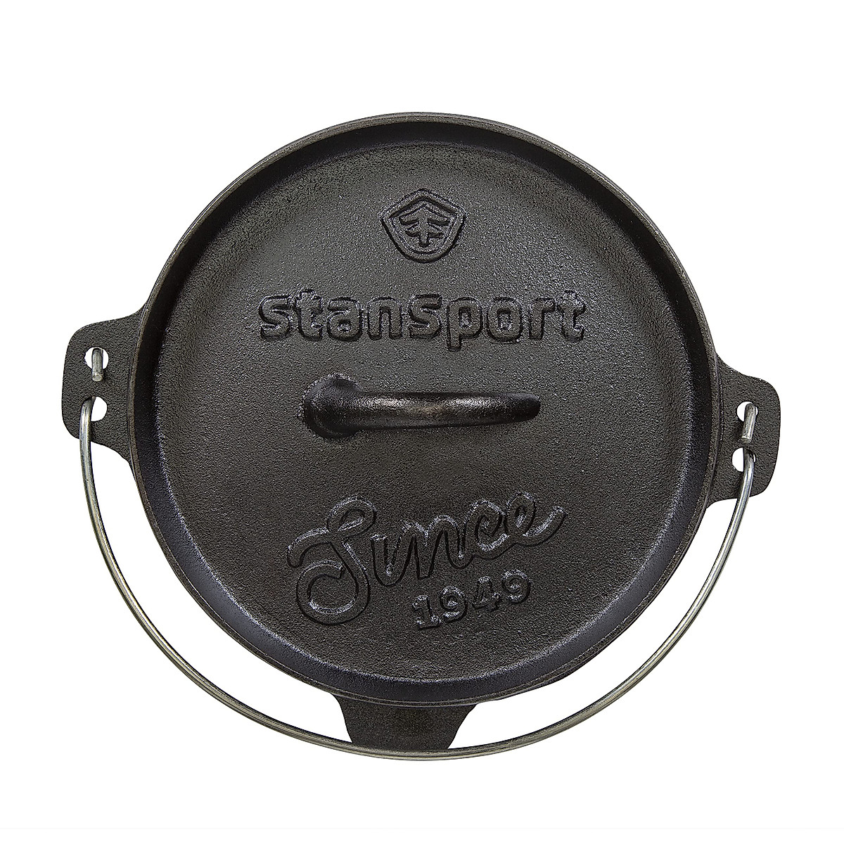 Stansport 2 QT Pre-Seasoned Cast Iron Dutch Oven Flat Bottom (16019-20)