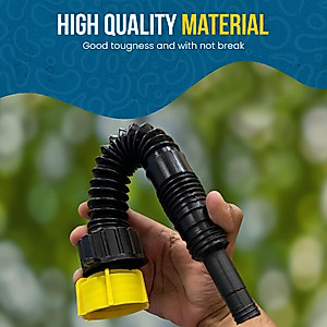 KP KOOL PRODUCTS Gas Can Spout Replacement with Extension Spout - Gas can nozzle - Gas can vent kit & Gasket Filters - Used for Old 5 Gallon gas can spout - Blitz - Midwest - Scepter and Other Brands