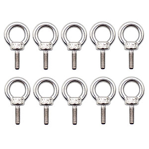 Eowpower 10 Pieces M3 Male Thread Machinery Shoulder Lifting Ring Eye Bolts