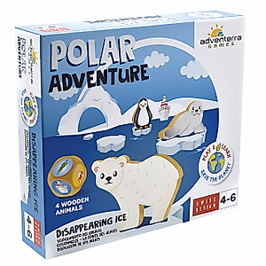 Polar Adventure - A Family Board Game to Teach About Climate Change - Fun & Educational Preschool Games for Boys and Girls - Learning Resources for Kids Ages 3-6 by Adventerra Games