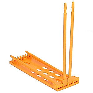 Pigeons Bands Rack Frame, Pigeons Leg Rings Holder 3Pcs Save Space 4 Column for Pigeons Farm Yellow