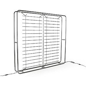 Displays2go, Backlit Backdrop Frame, Molded Plastic and Aluminum Construction – Silver and Black (YD101FR)