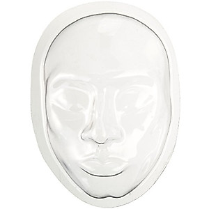 Roylco Plastic Make-A-Mask Multi-Cultural Mask Forms, Clear, Set of 10