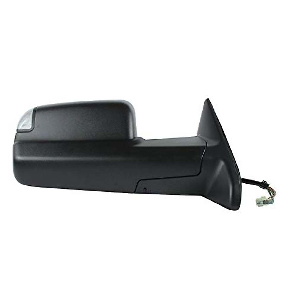 AutoShack KAPCH1321350 Passenger Towing Mirror Power Black Textured Heated Manual Folding Replacement for 2015-2018 Ram 1500 2500 2016-2018 Ram 3500 2019 Ram 1500 Classic 3.6L 5.7L 6.4L 6.7L 4WD RWD