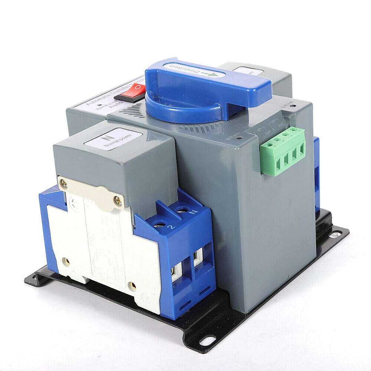 DNYSYSJ 110V 2P 63A Automatic Transfer Switch, Dual Power Generator Transfer Switch, Dual Power Generator Changeover Switch Self Cast Conversion 60HZ AC-33iB 6A-63A (2P/63A)