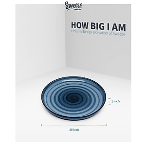 Sweese 10 Ounce Bowls & 10 Inch Plates Set of 6