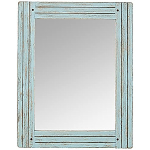 Foreside Home & Garden FMIR06224 Heartland Mirror Blue