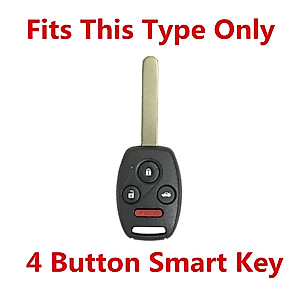 Rpkey Silicone Keyless Entry Remote Control Key Fob Cover Case protector Replacement Fit For Honda Accord Accord Crosstour CR-V Civic Element Pilot OUCG8D-380H-A N5F-S0084A N5F-A05TAA