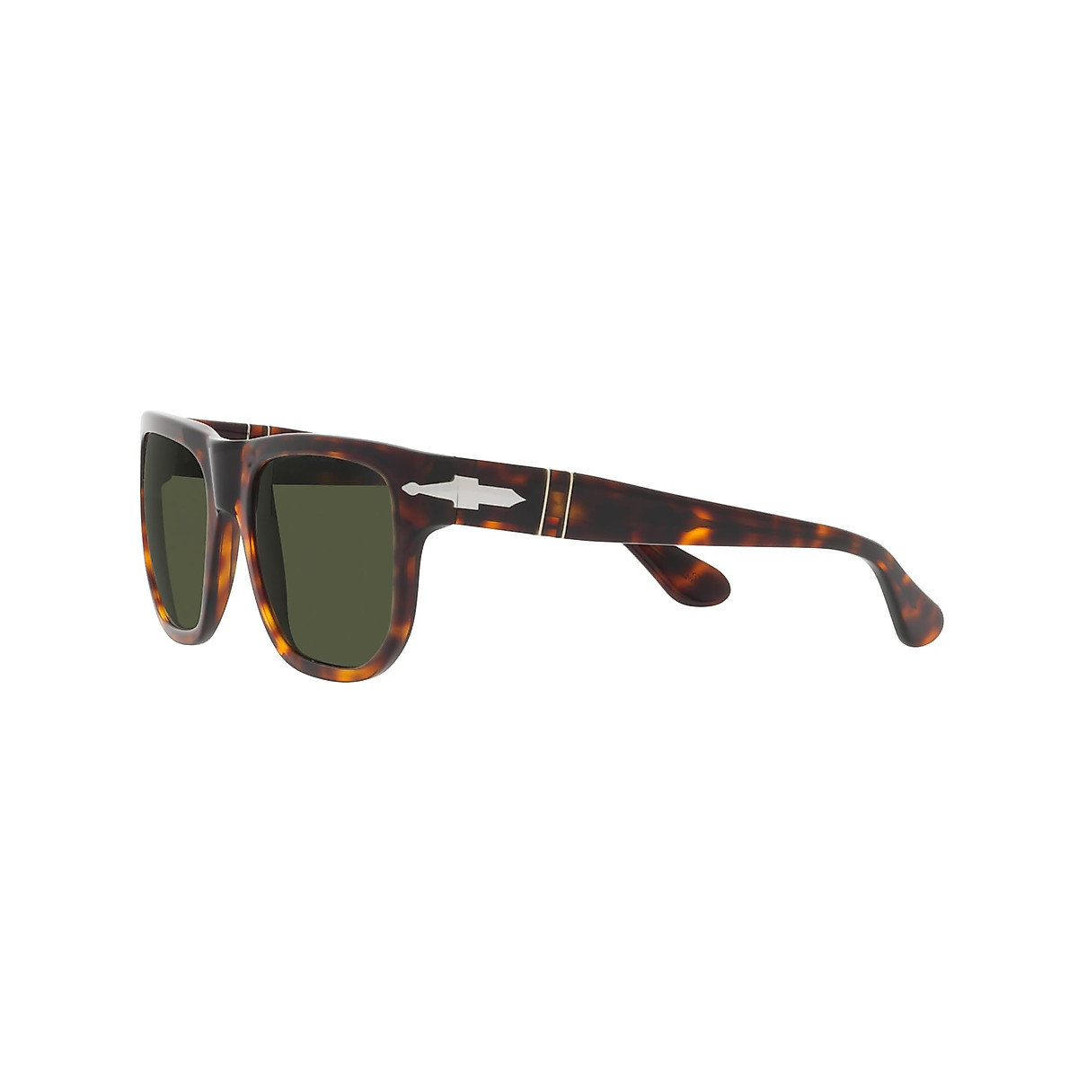 Persol PO3306S Square Sunglasses, Havana/Green, 55 mm