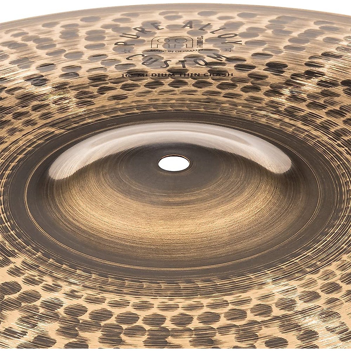 Meinl Cymbals 16" Medium Thin Crash-Pure Alloy Custom-Made in Germany, 2-Year Warranty (PAC16MTC)