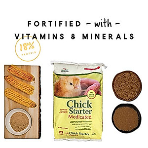 Manna Pro birds Chick Starter | Medicated Chick Feed Formulated with Amprolium | Prevents Coccidiosis | Feed Crumbles | 5 Pounds