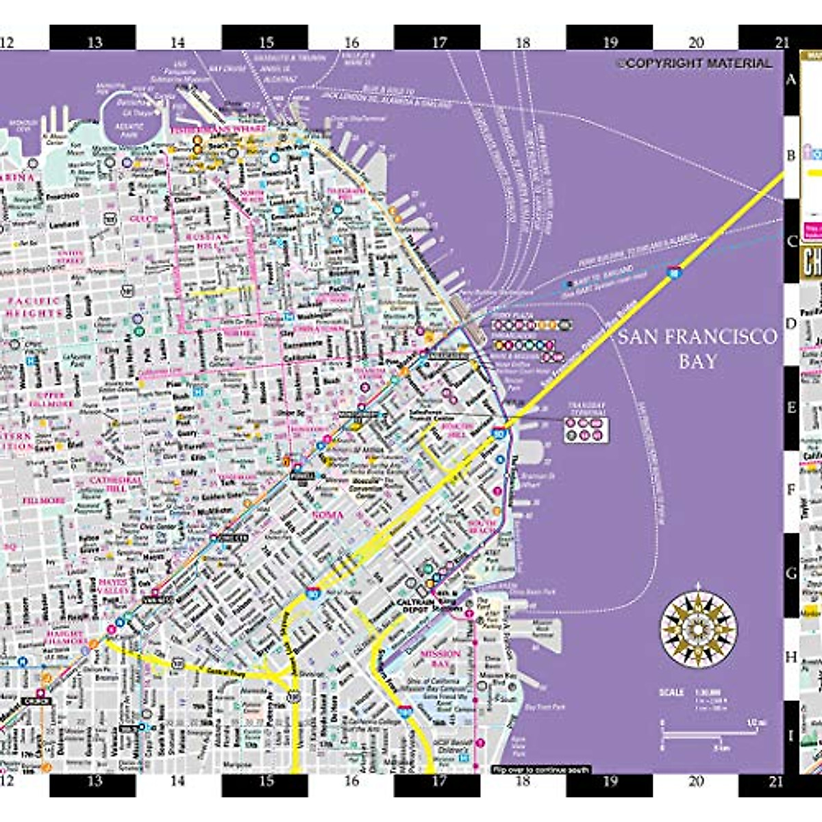 Streetwise San Francisco Map - Laminated City Center Street Map of San Francisco, California (Michelin Streetwise Maps)