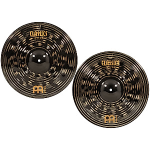 Meinl Cymbals Classics Custom Dark 16" Hihat Cymbals for Drum Set, Pair — Made in Germany — B12 Bronze, 2-Year Warranty (CC16DAH)