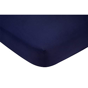 Carter's 100% Cotton Sateen Fitted Mini Crib Sheet, Navy