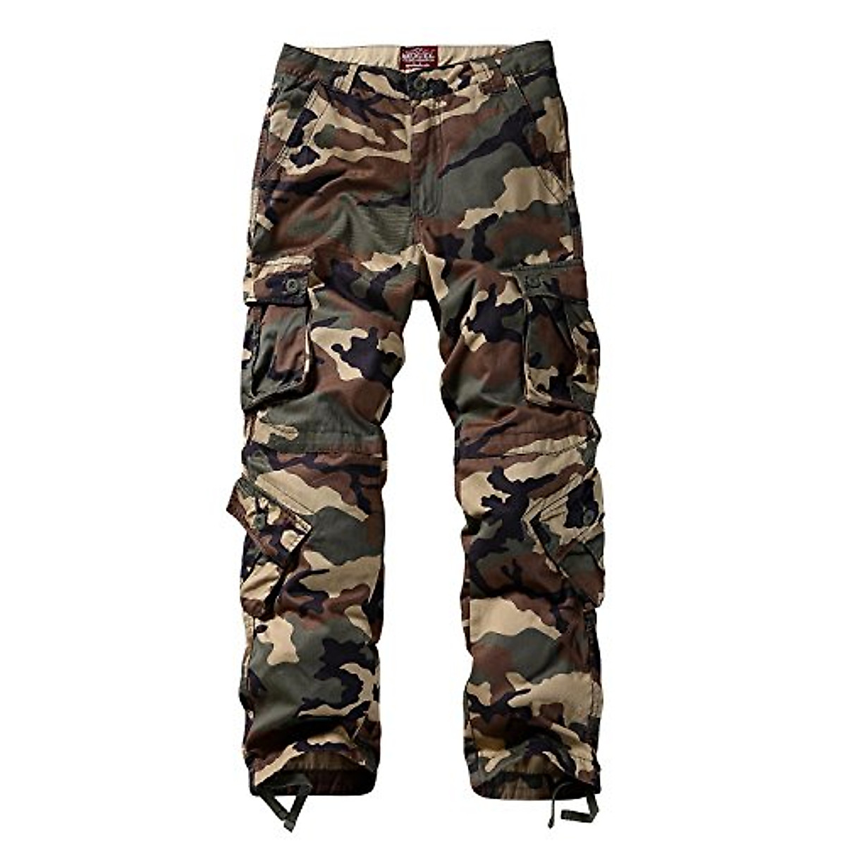 Match Men's Wild Cargo Pants(28,Khaki camo)