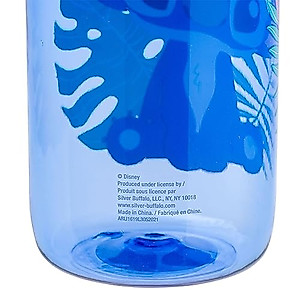 Silver Buffalo Disney Lilo and Stitch Ohana Cute Stitch Water Bottle with Screw-On Lid, 28 Ounces