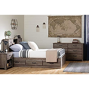 South Shore Ulysses 6-Drawer Double Dresser, Fall Oak
