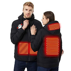 Muscularfit 2023 Heated Hoodies for Men Women 2023 Fashion 4 Heating Zones Unisex Smart Heated Jacket (Battery Pack not Included)