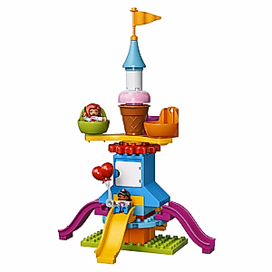 LEGO DUPLO Town Big Fair 10840 Role Play and Learning Building Blocks Set for Toddlers Including a Ferris Wheel, Carousel, and Amusement Park (106 pieces)