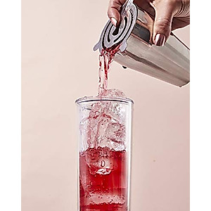 Maars Skinny Acrylic Tumbler with Lid and Straw | 18oz Premium Insulated Double Wall Plastic Reusable Cups - Clear, 2 Pack