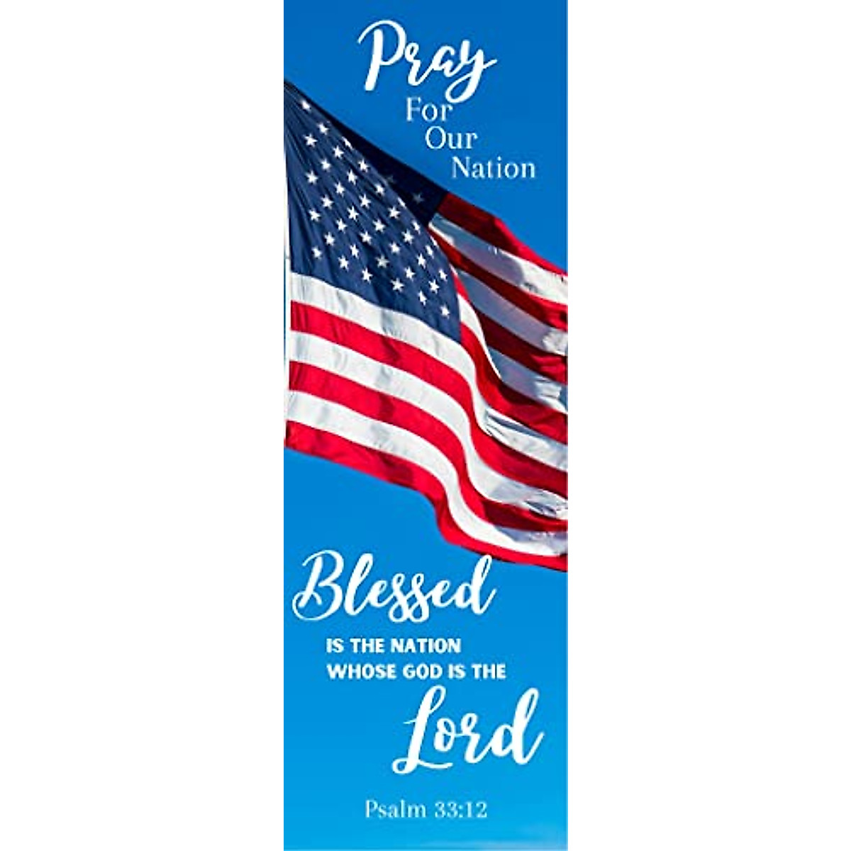 Pray for Our Nation Veterans Gifts Military Patriotic Bible Verse Bookmarks Fourth of July Memorial Day Cards Made in USA Flag Service Men Independence Day Bulk 100 Count
