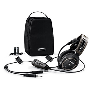 Bose A20 Aviation Headset with Standard 5-Pin XLR Plug Cable, Black